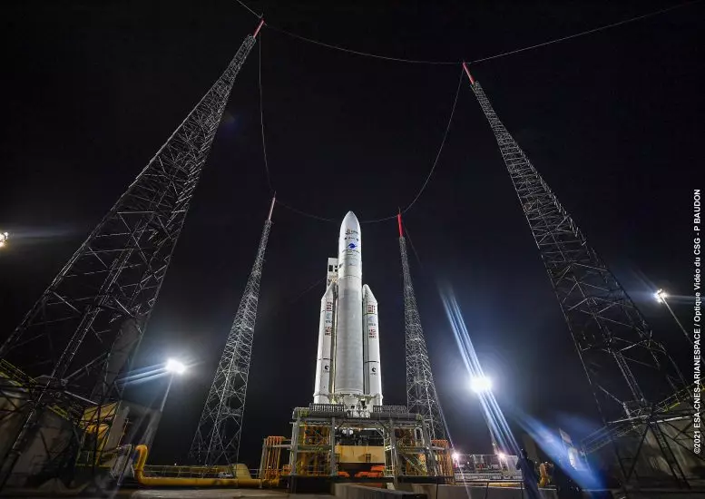 Webb บน Ariane 5 เตรียมพร้อมสำหรับการเปิดตัว