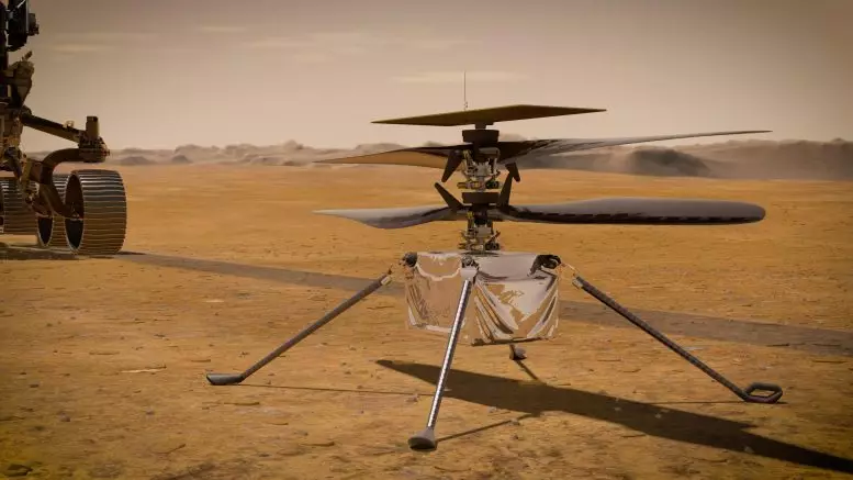 Héileacaptar Mars Ingenuity NASA