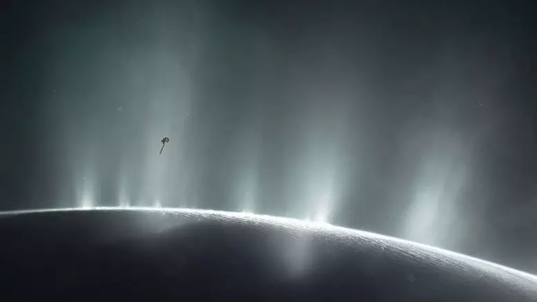 UMzobo ubonisa uCassini Ukuntywila nge-Enceladus Plume