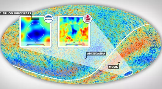 A Cold Spot 1,3 milliárd fényévre szupervoidot sugall