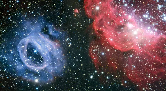 Tampilan VLT NGC 2014 lan NGC 2020