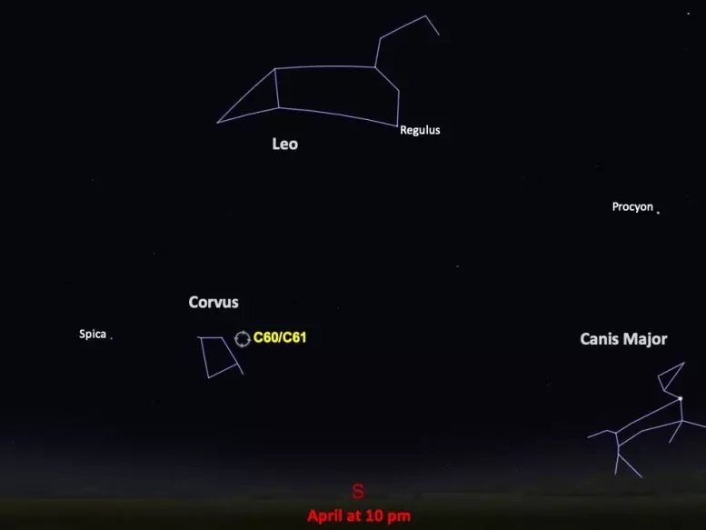 Caldwell 60 & 61 Star Chart