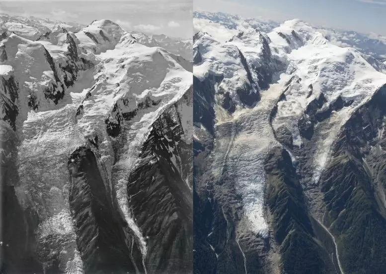 Mont Blanc Bossons 1919 то 2019