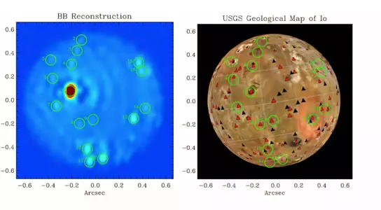 LBT muestra un lago de lava en la luna Io de Júpiter