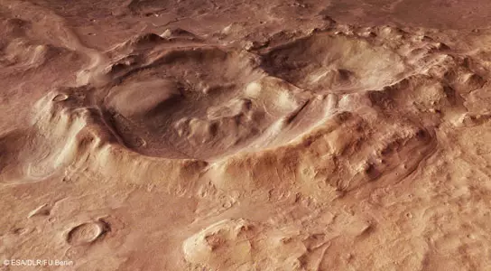 Aworan Tuntun ti awọn Craters laarin Hellas Basin ti Mars