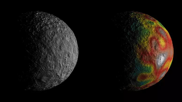 Na Su'e e Dawn Spacecraft Toega Vasa Anamua i Ceres