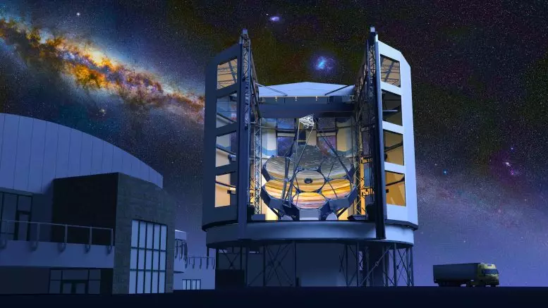 Konsep Artis Teleskop Magellan Raksasa