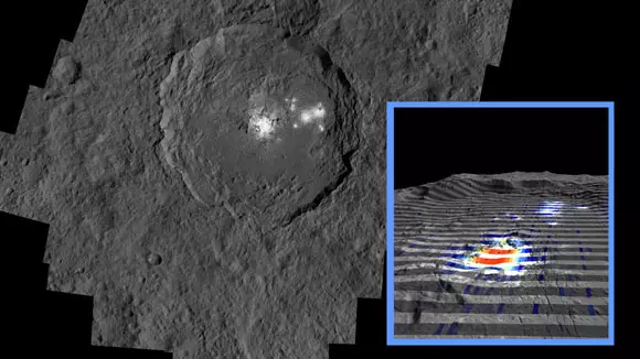 Un estudio muestra que la actividad hidrotermal podría explicar el área más brillante de Ceres